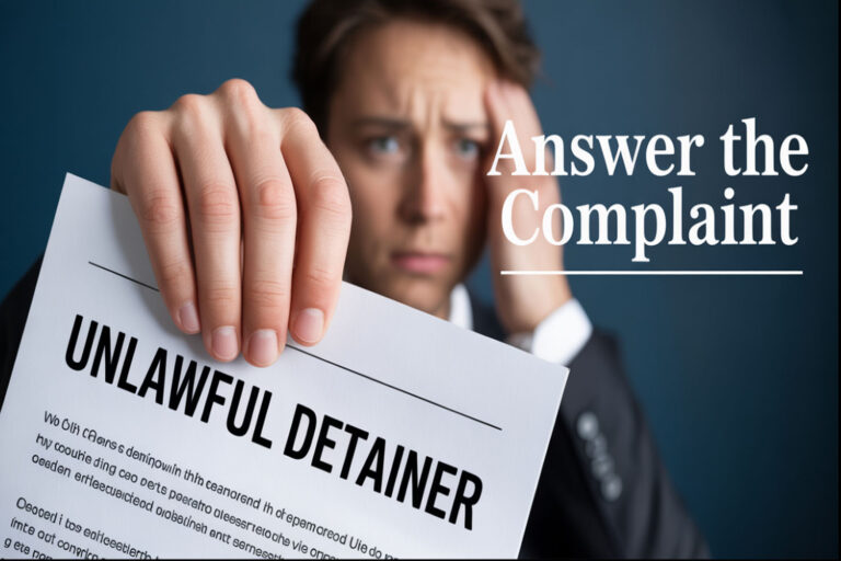 Answering an unlawful detainer – SPC UNIVERSITY